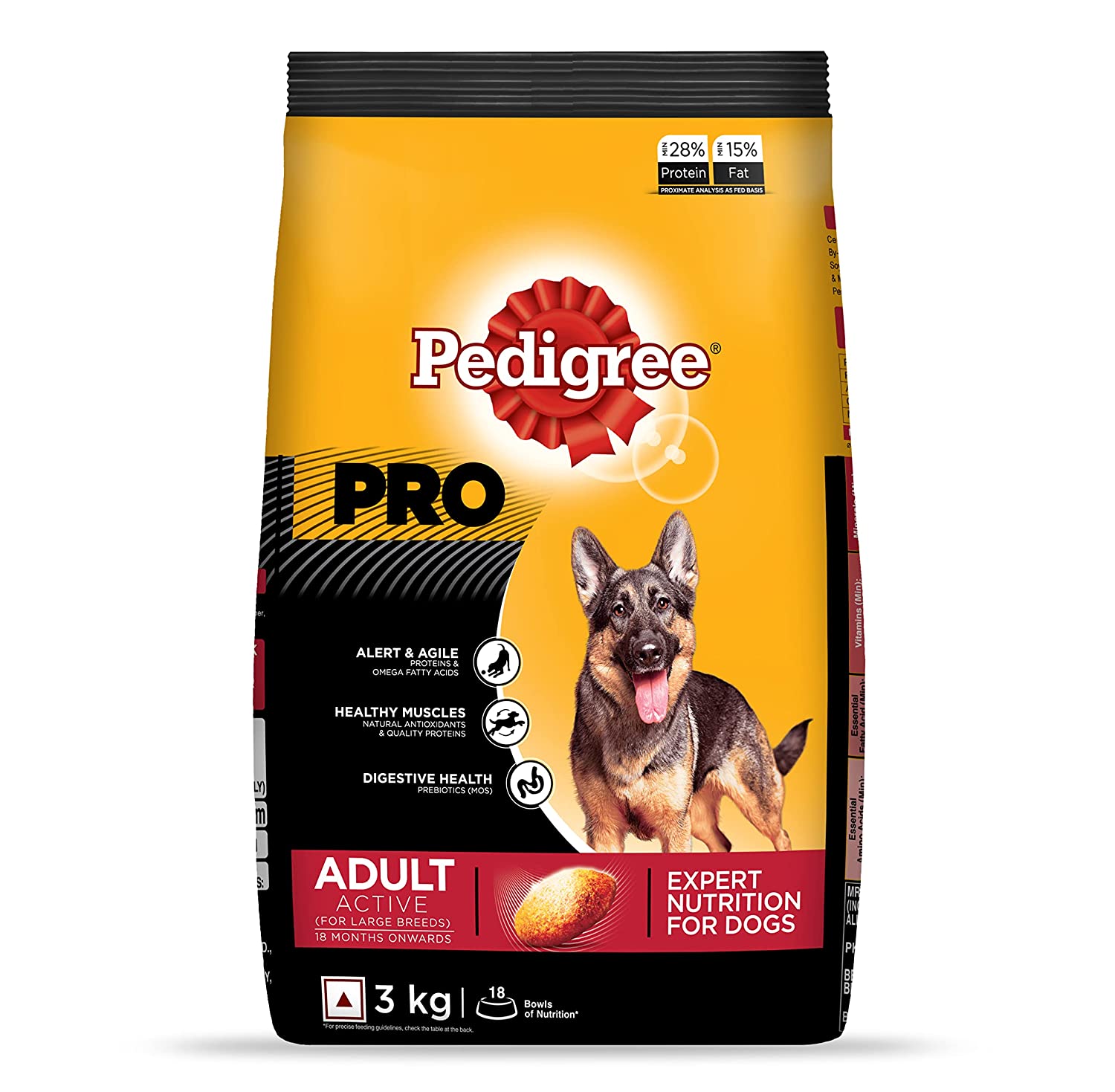 Pedigree PRO Expert Active Adult Dog Food VM Pets Mart