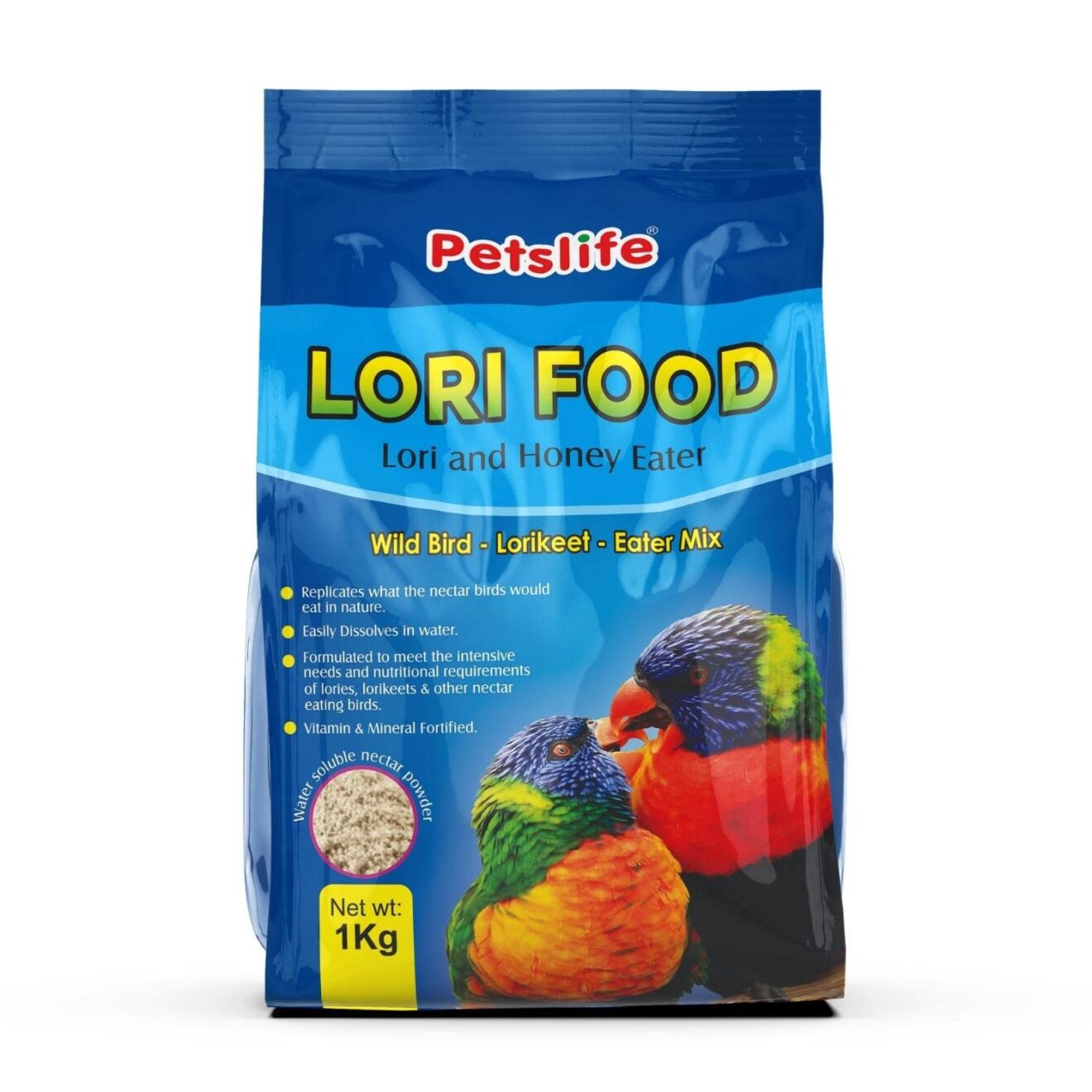 PETSLIFE Lori Bird Food with Essential Vitamins & Minerals 1 Kg - VM ...