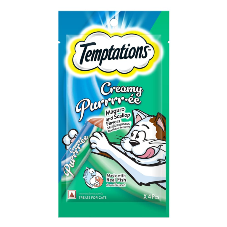 Temptations Creamy Purrrr-ee Cat Treats, Maguro and Scallop 48g - VM ...